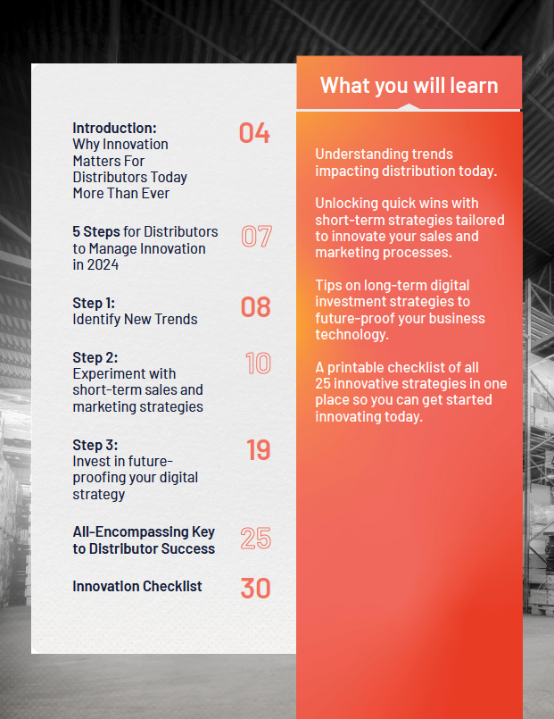 Handbook: 25 Innovations for Distributors in 2024