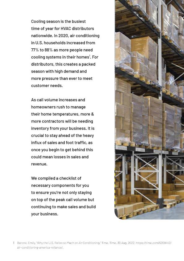 HVAC Cooling Season 2023: Maximizing Sales Guide & Checklist